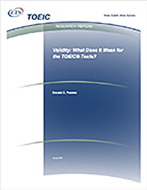 Validity and Fairness I TOEIC Research Program